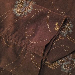 David Paul | Jackets & Coats | David Paul Corduroy Printed Embroidery ...